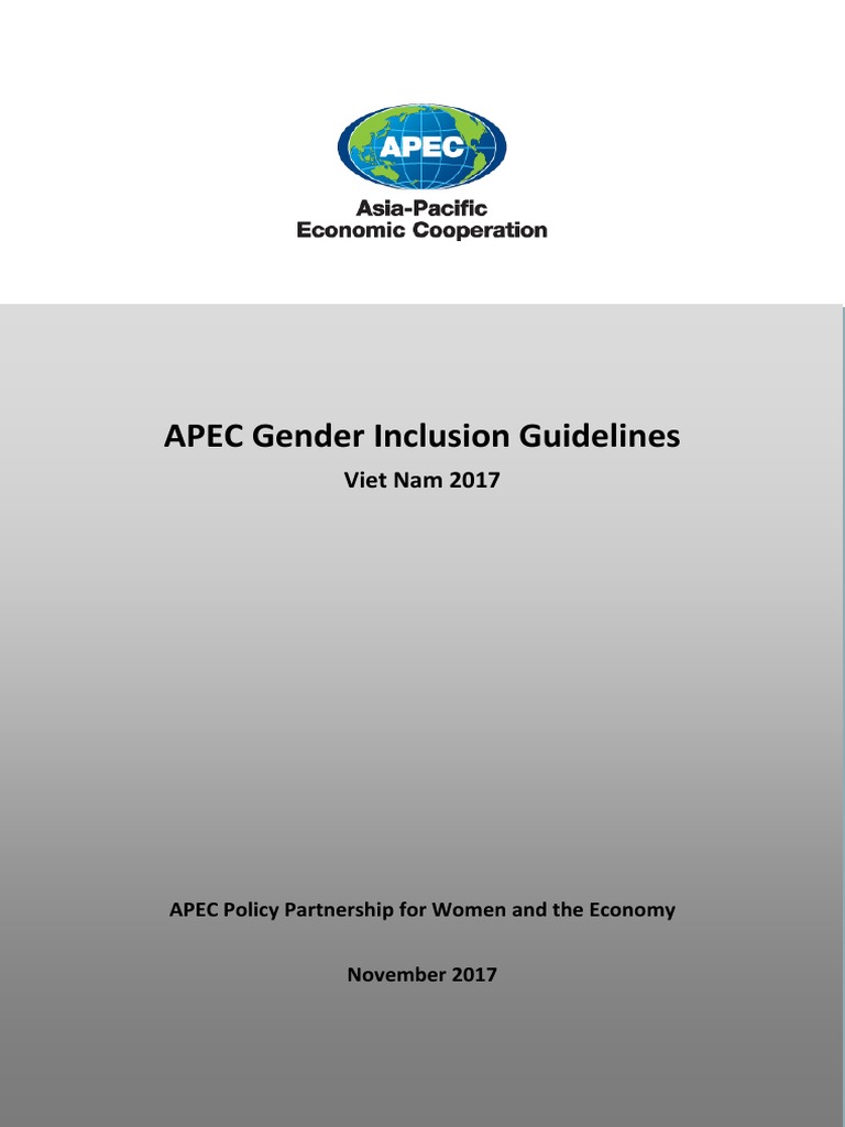 217 PPWE Gender Inclusion Guidelines | PDF | Asia Pacific Economic ...