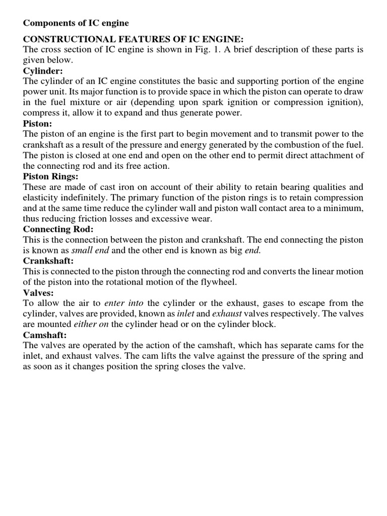 SUCTION STROKE Suction Stroke | PDF | Internal Combustion Engine ...
