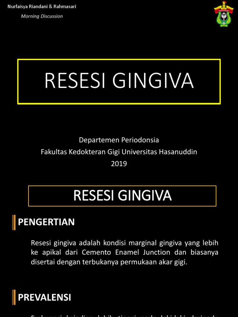 Klasifikasi Resesi Gingiva Menurut Miller | PDF