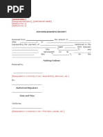 Hand Receipt Template Example | PDF