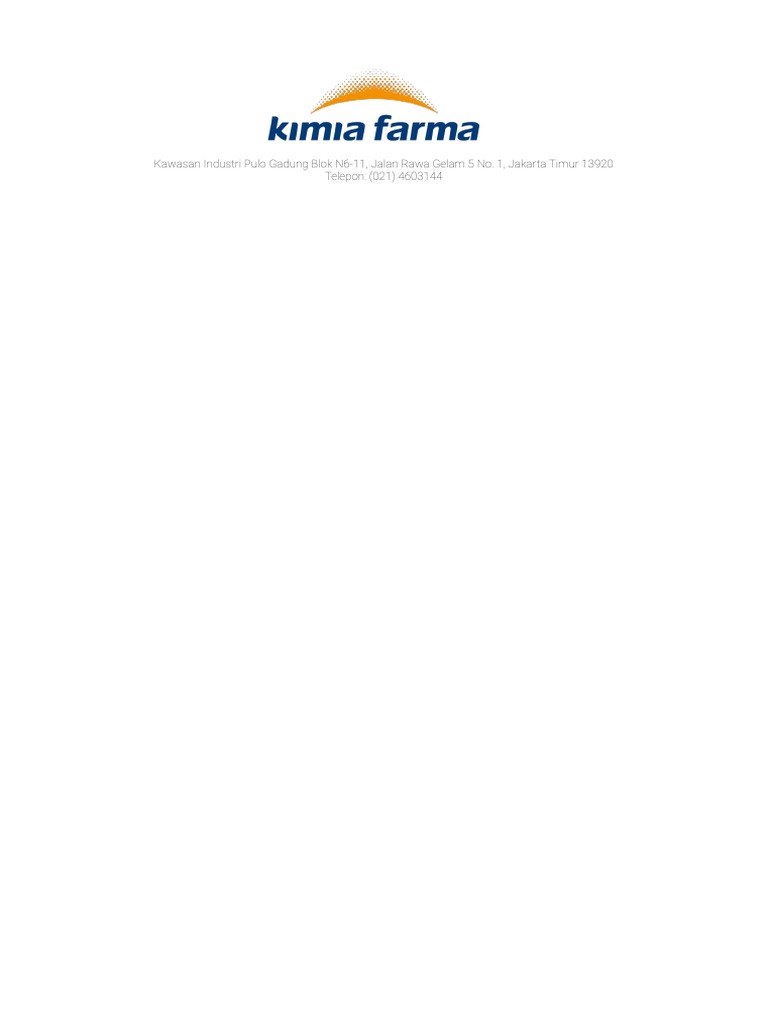 Kop Surat Kimi Farma PDF | PDF
