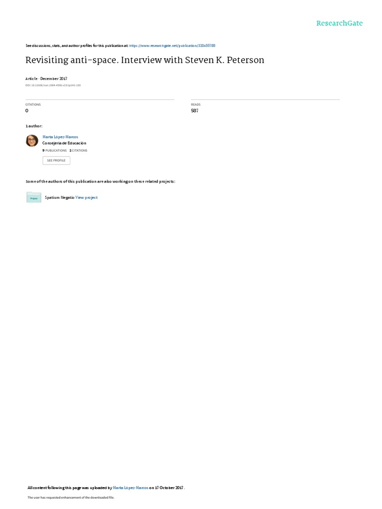 Revisiting Anti-Space | PDF | Space