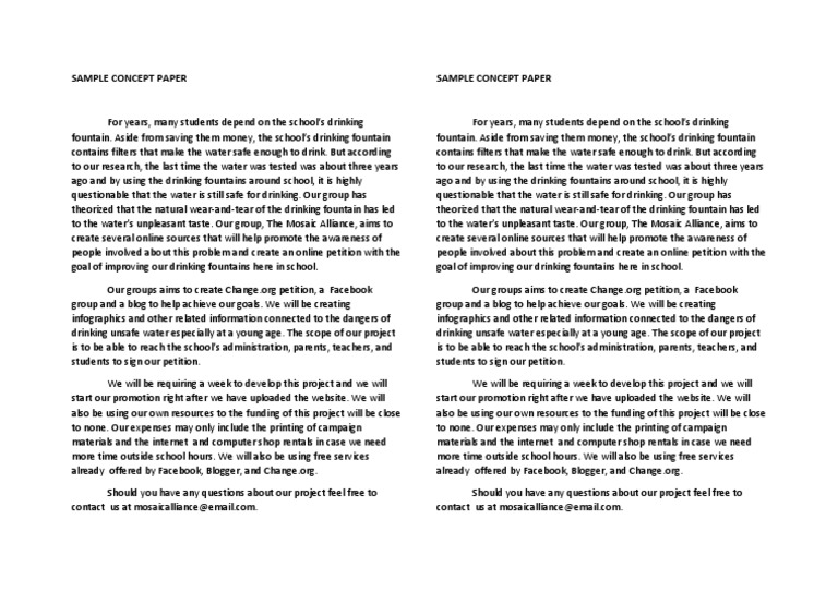 Sample Concept Paper | PDF | Internet | World Wide Web