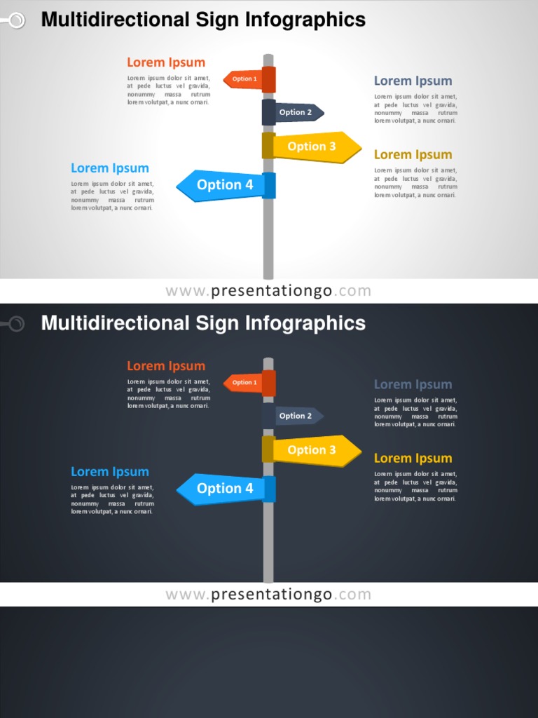Multidirectional Sign Infographics PGo 16 - 9 | PDF | Typography | Text