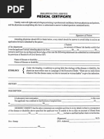 CSC Form 41 Medical Certificate Guide | PDF | Physician | Public Services