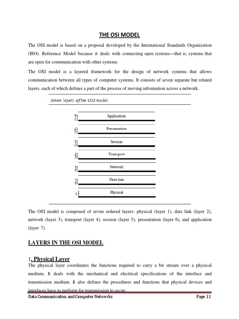 Osi & TCP Notes | PDF | Internet Protocol Suite | Osi Model