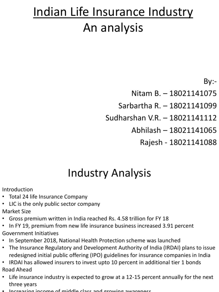 Analysis of India's Life Insurance Industry | PDF | Life Insurance ...