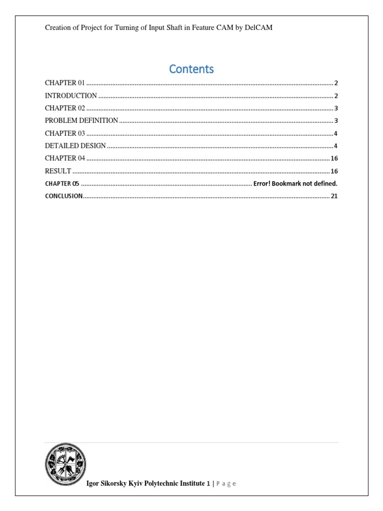 CAD/CAM Input Shaft Design Guide | PDF | Computer Aided Design ...