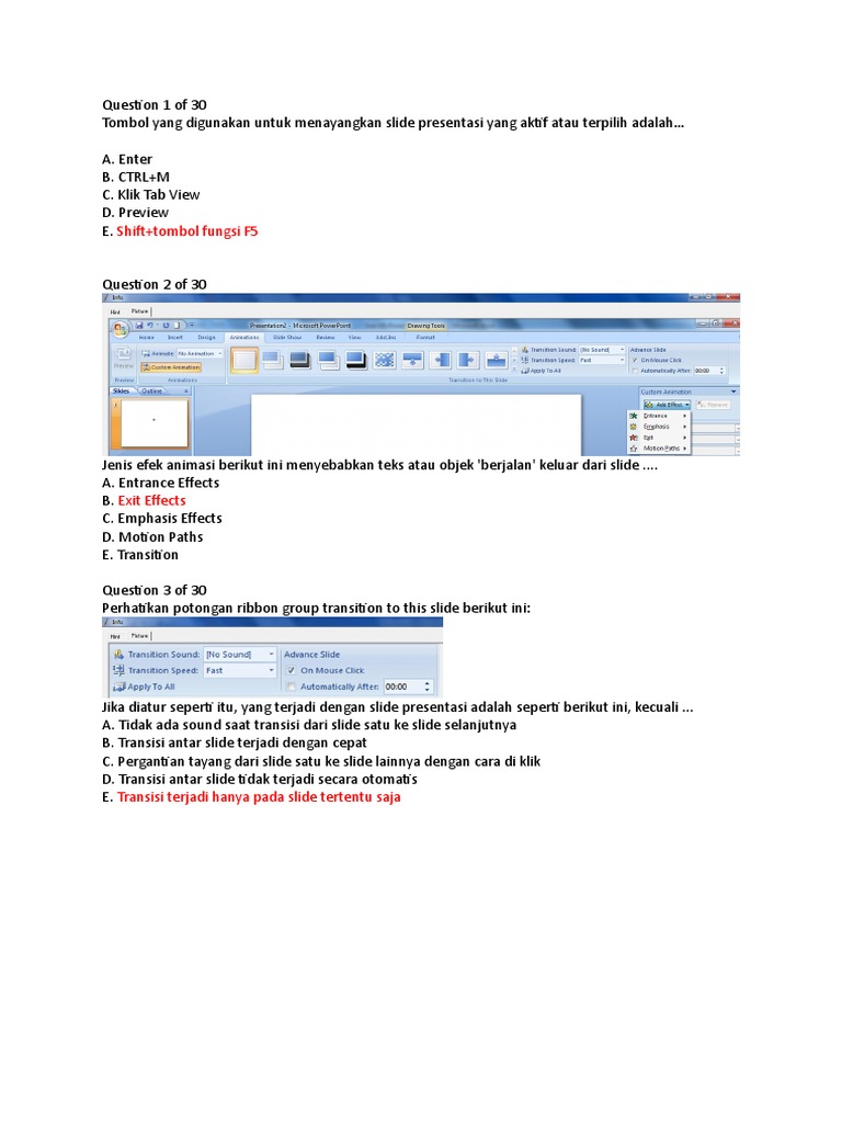 Soal Power Point 1 | PDF