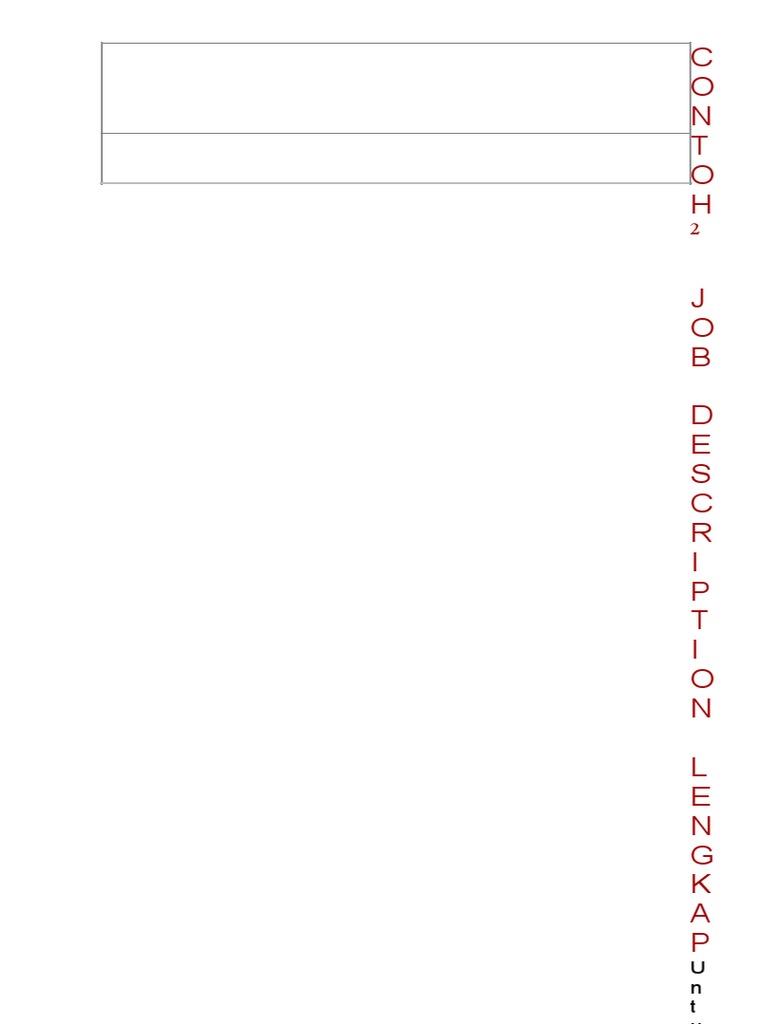 Contoh Jobdesc | PDF