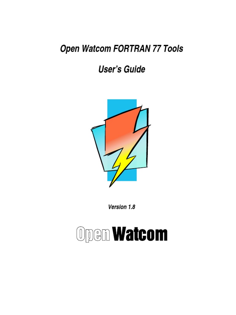Open Watcom FORTRAN 77 Tools User's Guide | PDF | Library (Computing) | Command Line Interface