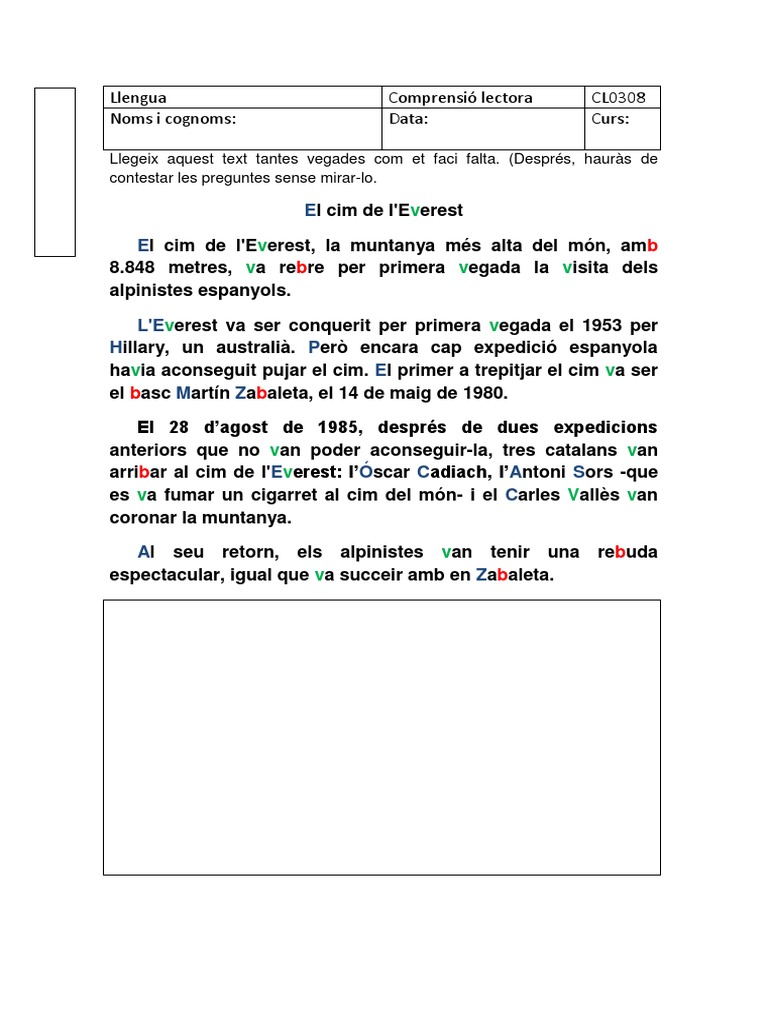 CL0308 El Cim de L'everest | PDF