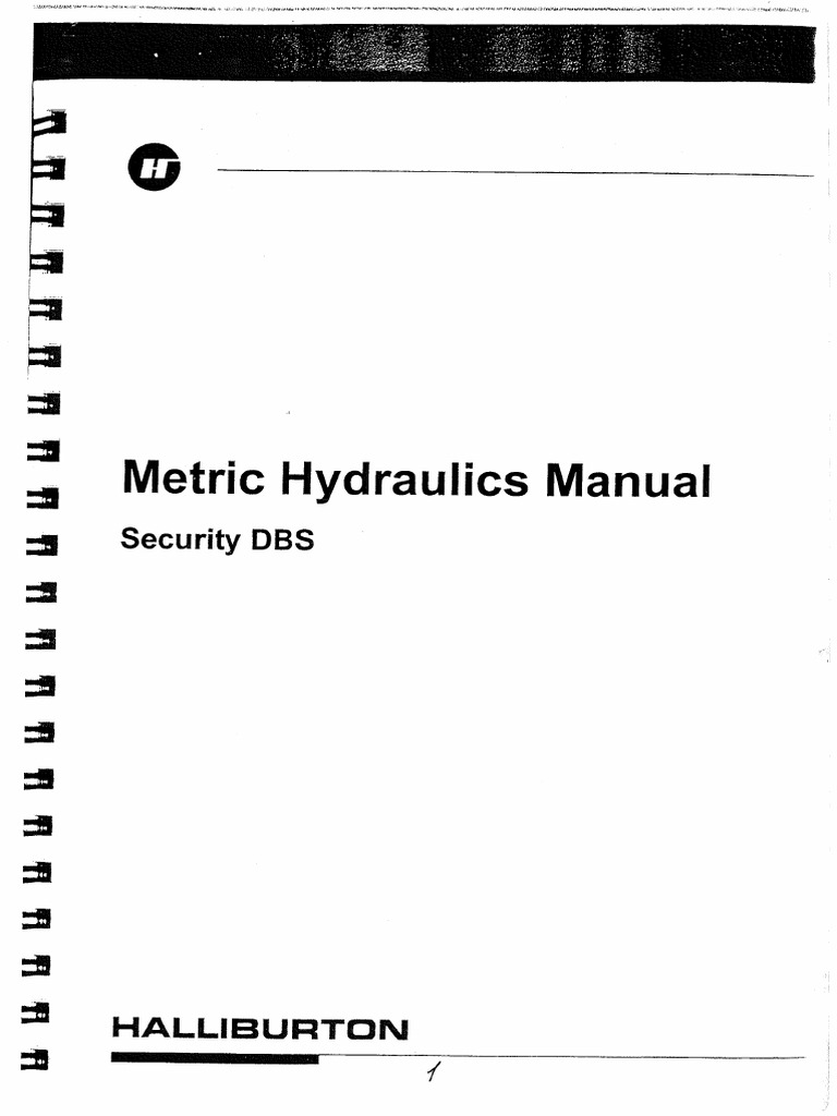 Metric Hydraulics Manual | PDF
