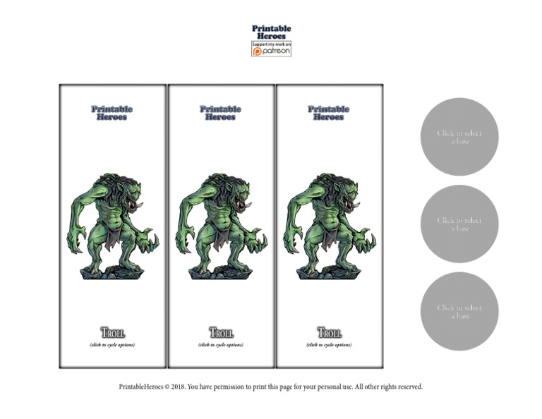 DND Troll Print | PDF