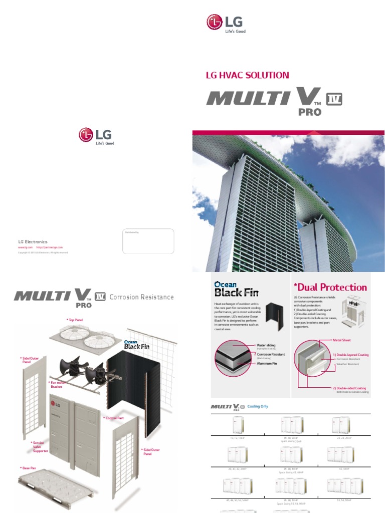 VRF LG - Multi V | PDF | Power Inverter | Air Conditioning