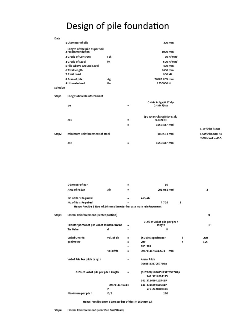 PIle Foundation | PDF | Deep Foundation | Building Technology