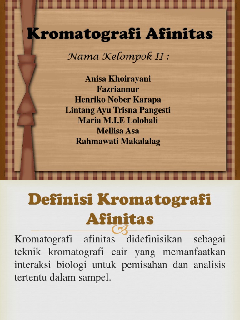 Kromatografi Afinitas | PDF