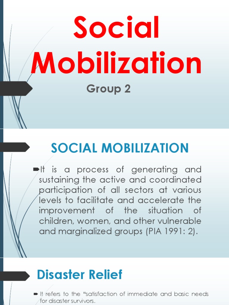 Social Mobilization | PDF | Empowerment | Community