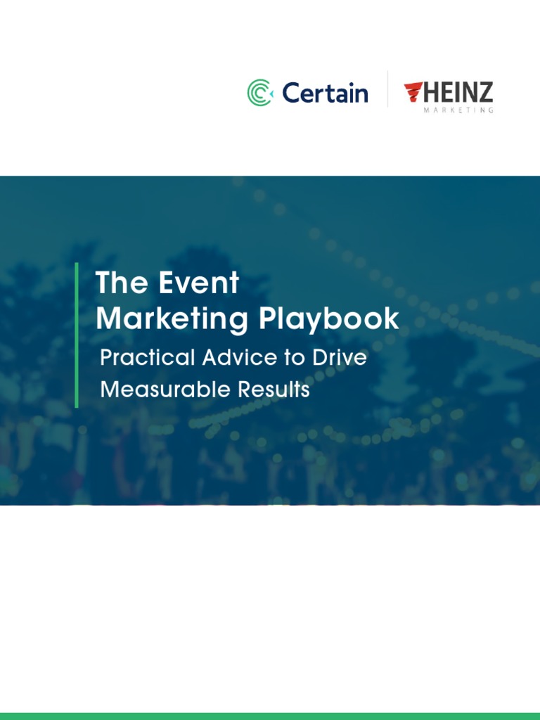 B2B Event Marketing Playbook 2018 | PDF | Sales | Marketing