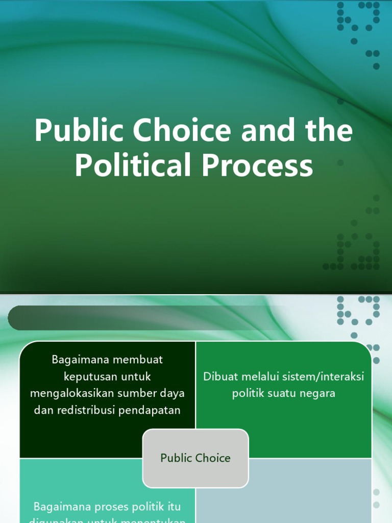 Public Choice and The Political Process | PDF | Voting | Externality