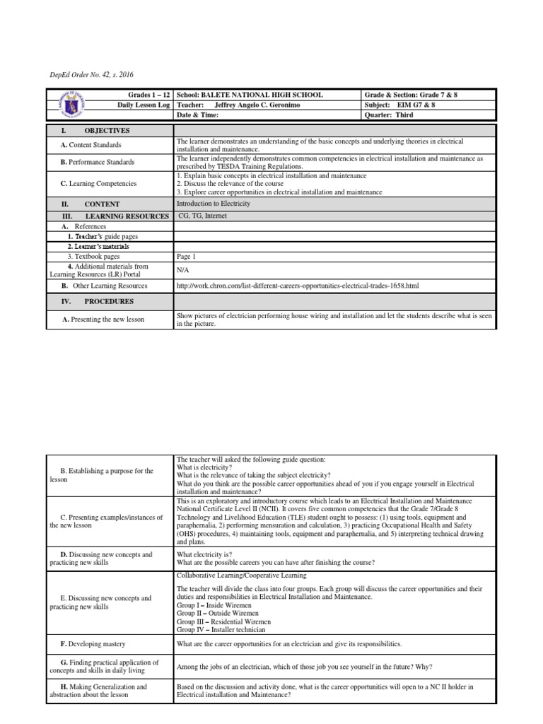 Deped Order No. 42, S. 2016 | PDF | Electric Power Transmission ...
