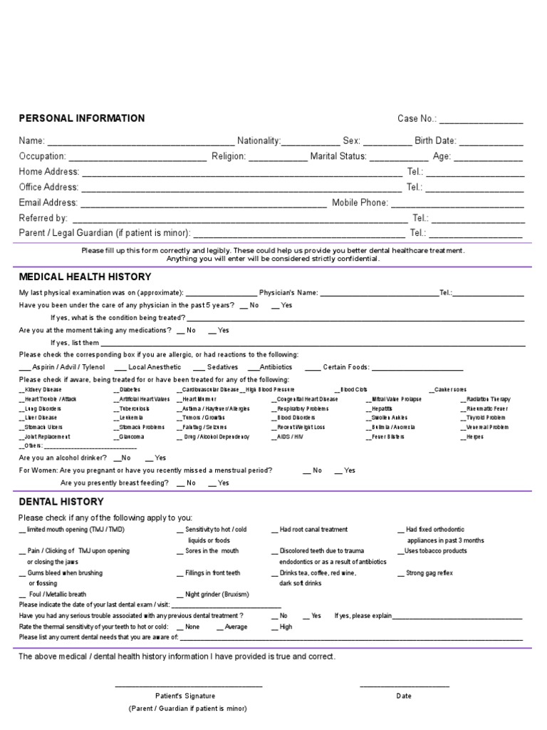 Chart Odg | PDF | Allergy | Oral Hygiene