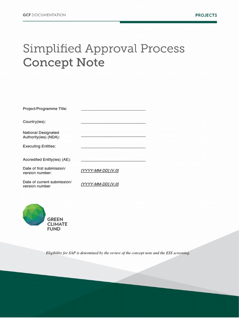 GCF Simplified Approval Process Template | PDF | Occupational Safety ...