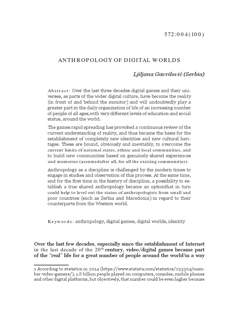 Digital Worlds Against - All - Odds PDF | PDF | Anthropology | Field ...
