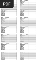 Daily Cash Up Sheet | PDF