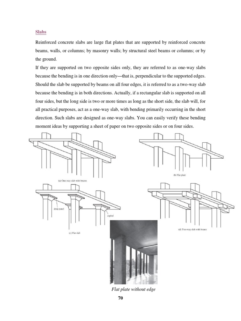 Two-Way and One-Way Slab Design Guide | PDF | Bending | Beam (Structure)