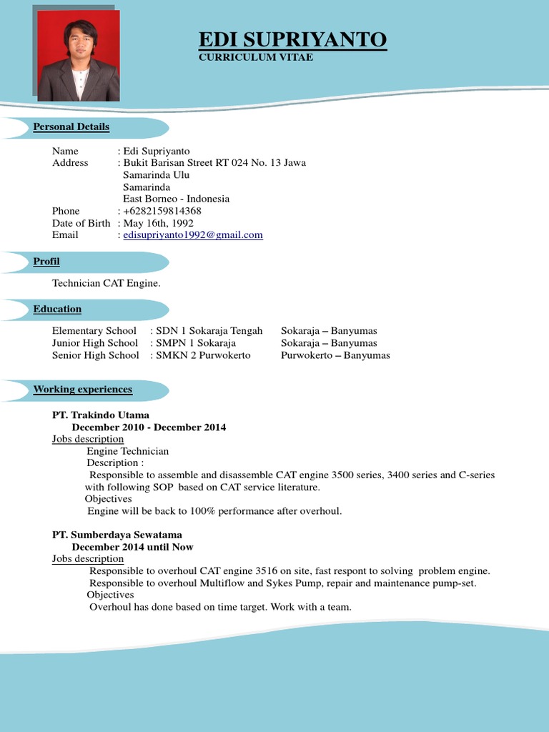 Edi Supriyanto: Curriculum Vitae | PDF