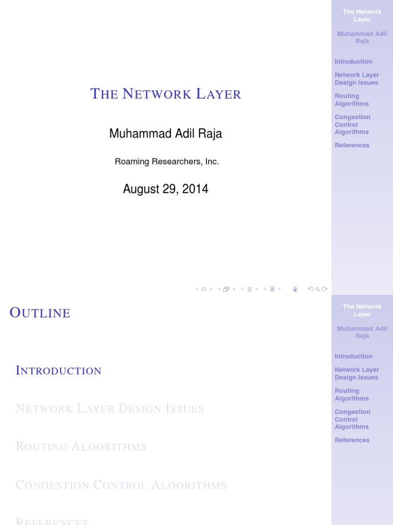An Overview of Key Concepts and Design Issues in the Network Layer | PDF | Router (Computing ...
