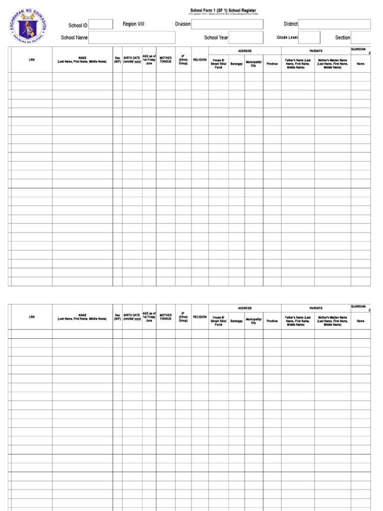 Blank School Forms | PDF | Teachers | Curriculum