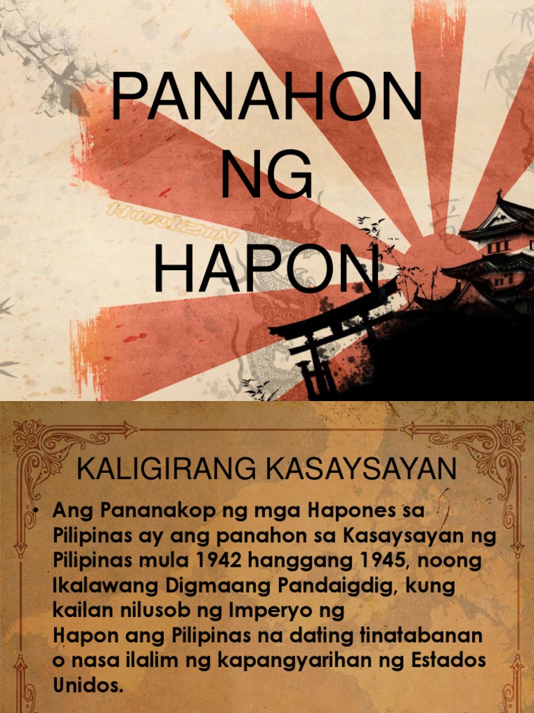 Panahon NG Hapon | PDF