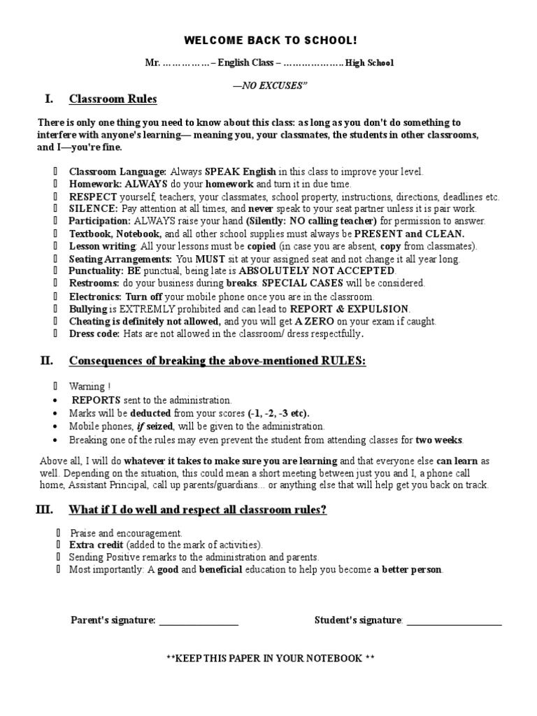 Code of Conduct + Classroom Language (Translated) | PDF | Classroom ...