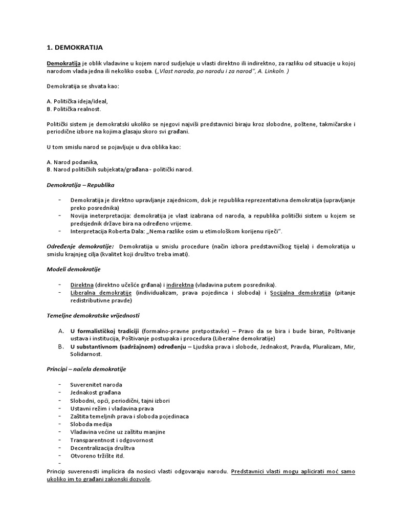Demokratija Koncept | PDF