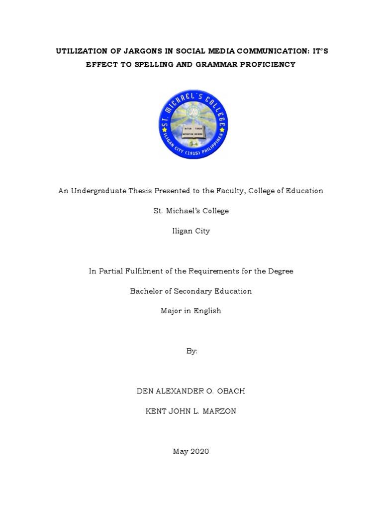 Thesis Chapter 1-5 | PDF | Sampling (Statistics) | Text Messaging Thesis Chapter 1-5 | PDF | Sampling (Statistics) | Text Messaging