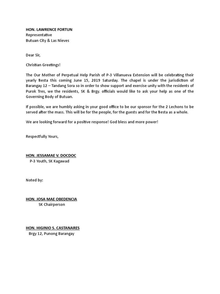 Fortun Letter | PDF