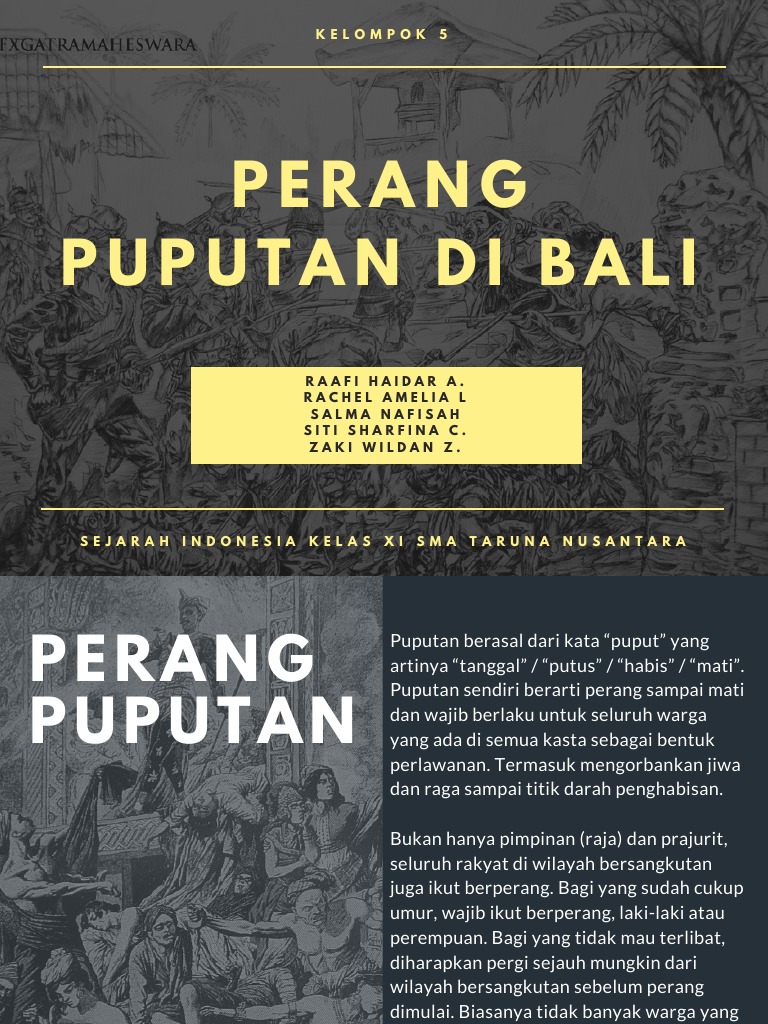 Perang Puputan Margarana di Bali | PDF