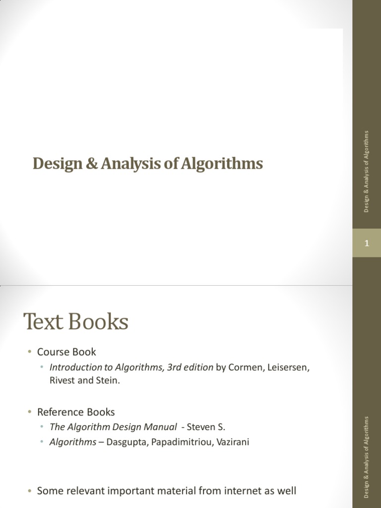 Design And Analysis Of Algorithms Pdf Algorithms Computer Program