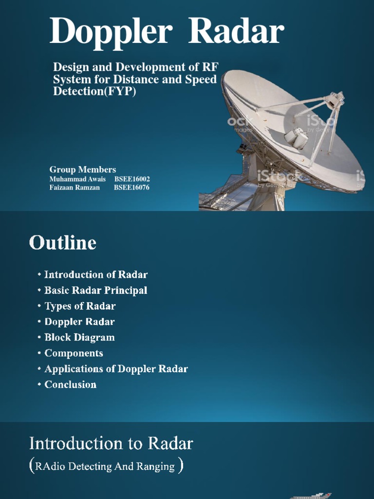 Doppler Radar: Design and Development of RF System For Distance and ...