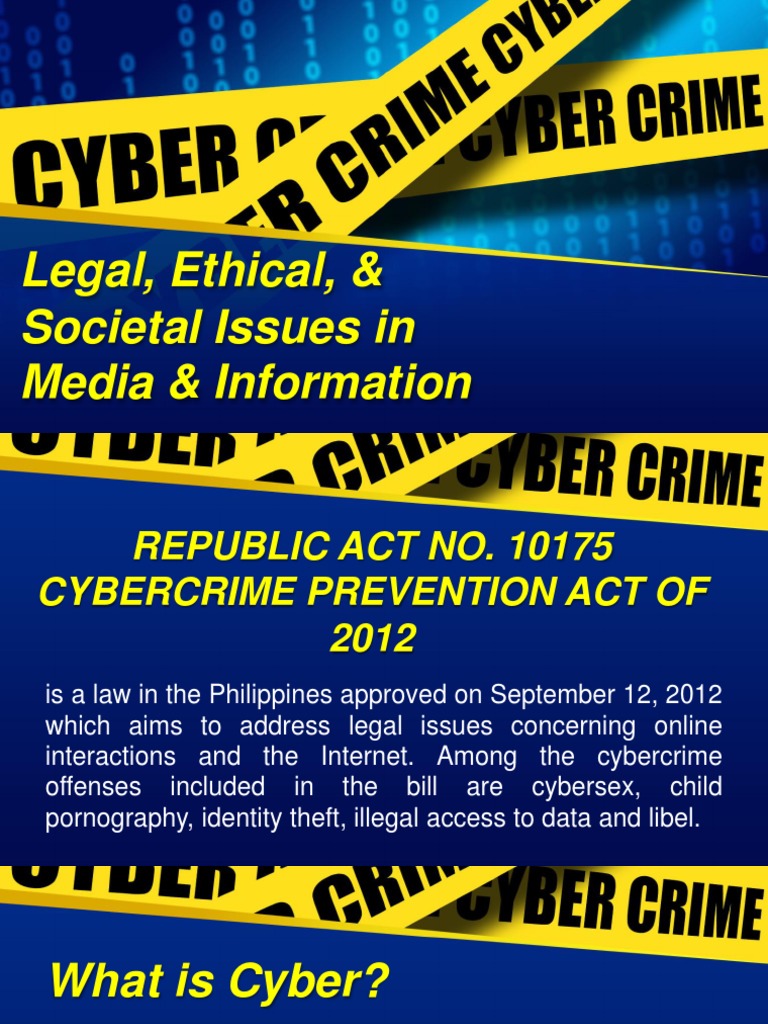 03 - Legal, Ethical, and Societal Issues in Media and Information | PDF ...