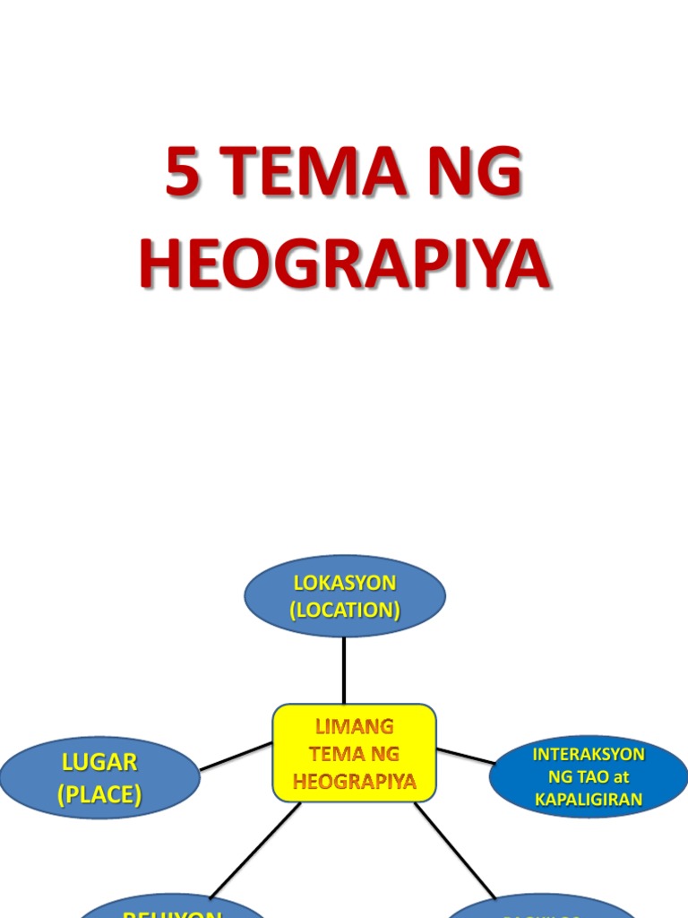 5 Tema NG Heograpiya | PDF
