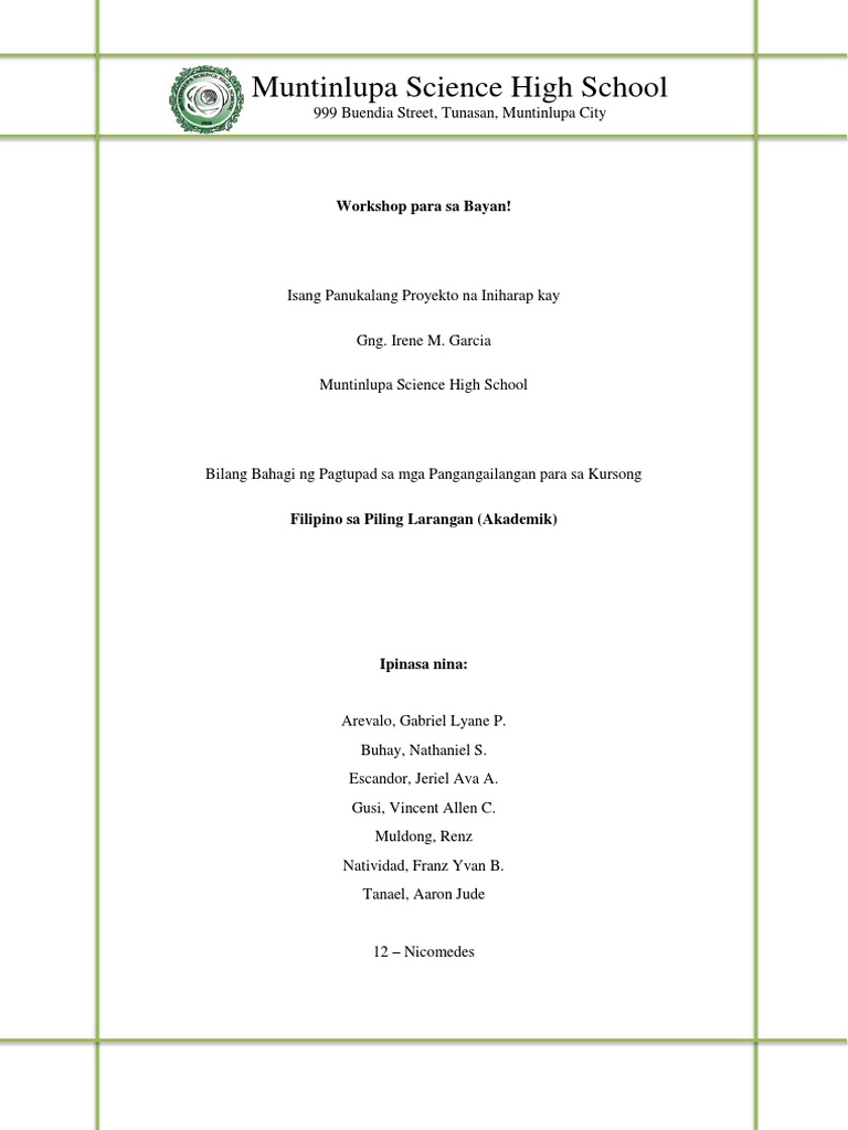 Workshop Pdf