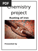 Rusting of Iron - Project | PDF | Rust | Iron