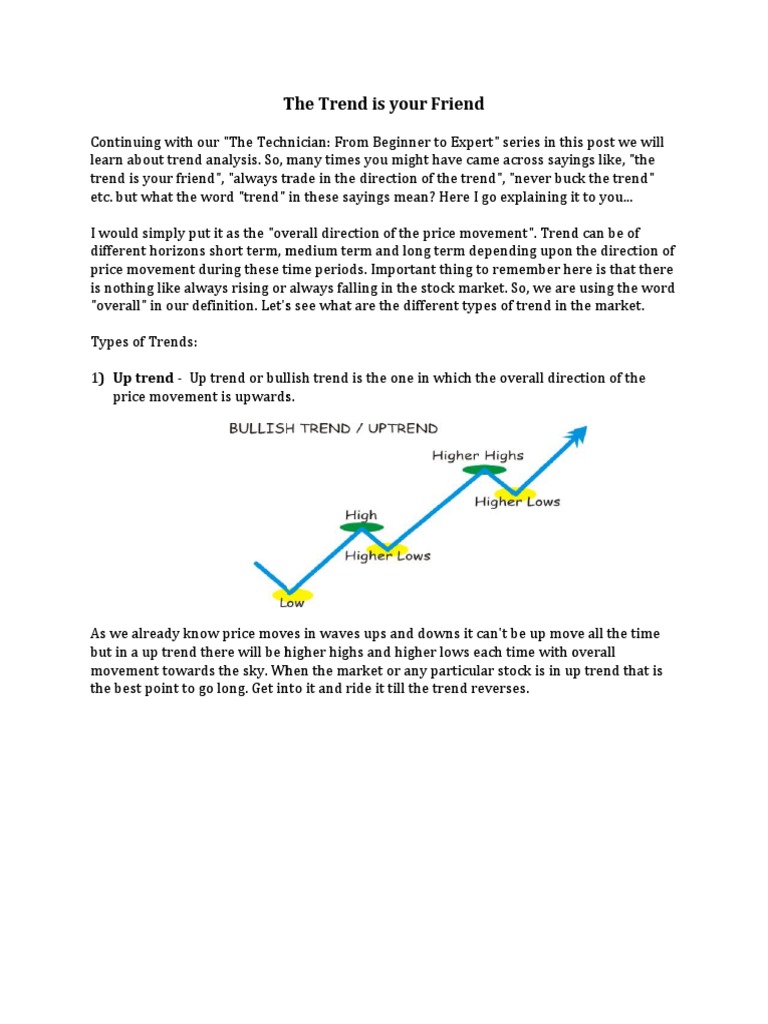 Trend Is Your Friend | PDF | Market Trend | Stock Market