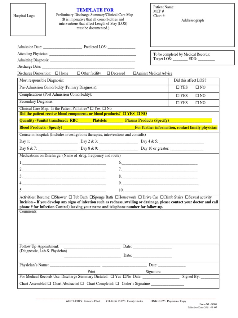 Hospital Patient Chart Free PDF Download PDF | PDF | Comorbidity ...