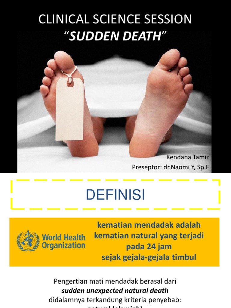 Understanding Sudden Death Causes | PDF