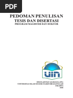 Panduan Penulisan Skripsi dan Tesis | PDF