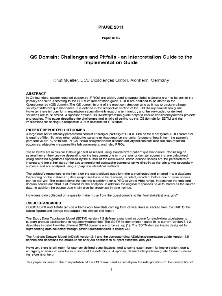 Qs Domain Challenges And Pitfalls An Interpretation Guide To The